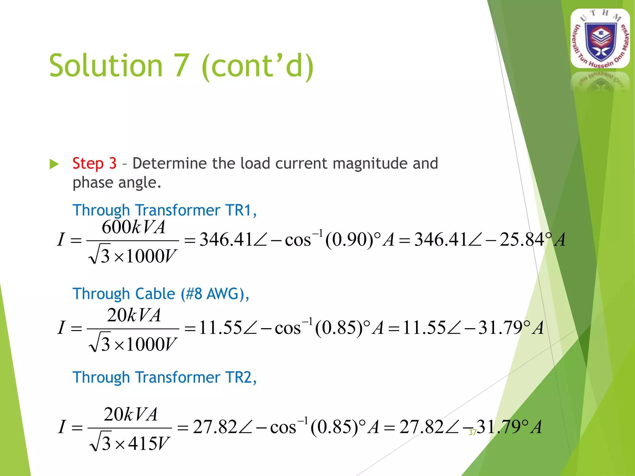 CHAPTER 3 Voltage Drop and Short Circuit Analysis.pptx