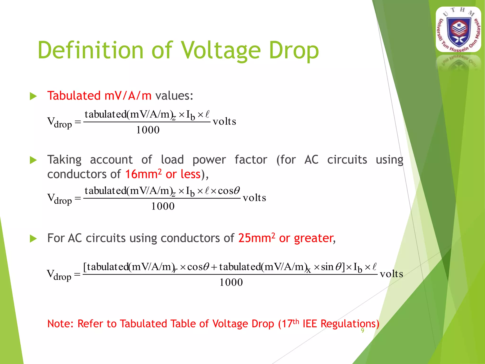 CHAPTER 3 Voltage Drop and Short Circuit Analysis.pptx