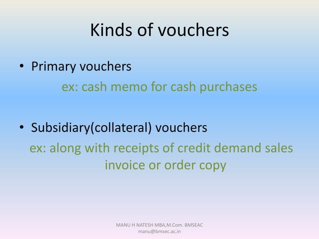 Chapter 3 vouching | PPTX | Business Accounting & Finance | Business