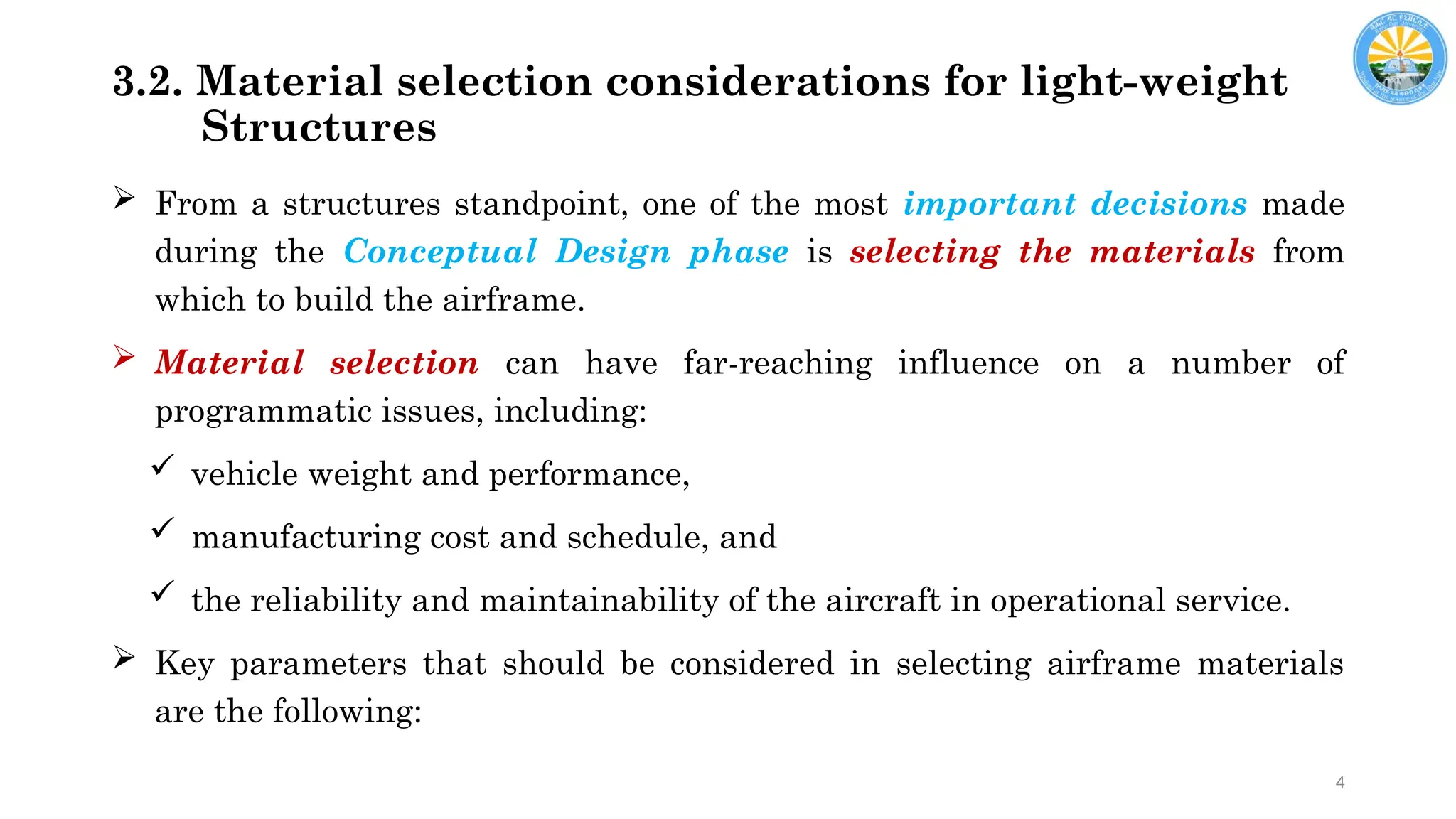Chapter 3_Weight and Configuration for aerospace vehicle design.pptx
