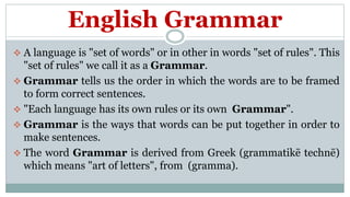 Chapter 3 (why english grammar?) | PPTX