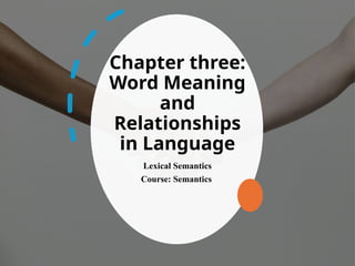 Chapter 3 Word Meaning and Relationships for teacher .pptx