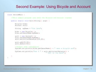 Chapter 4 - Defining Your Own Classes - Part I | PPT