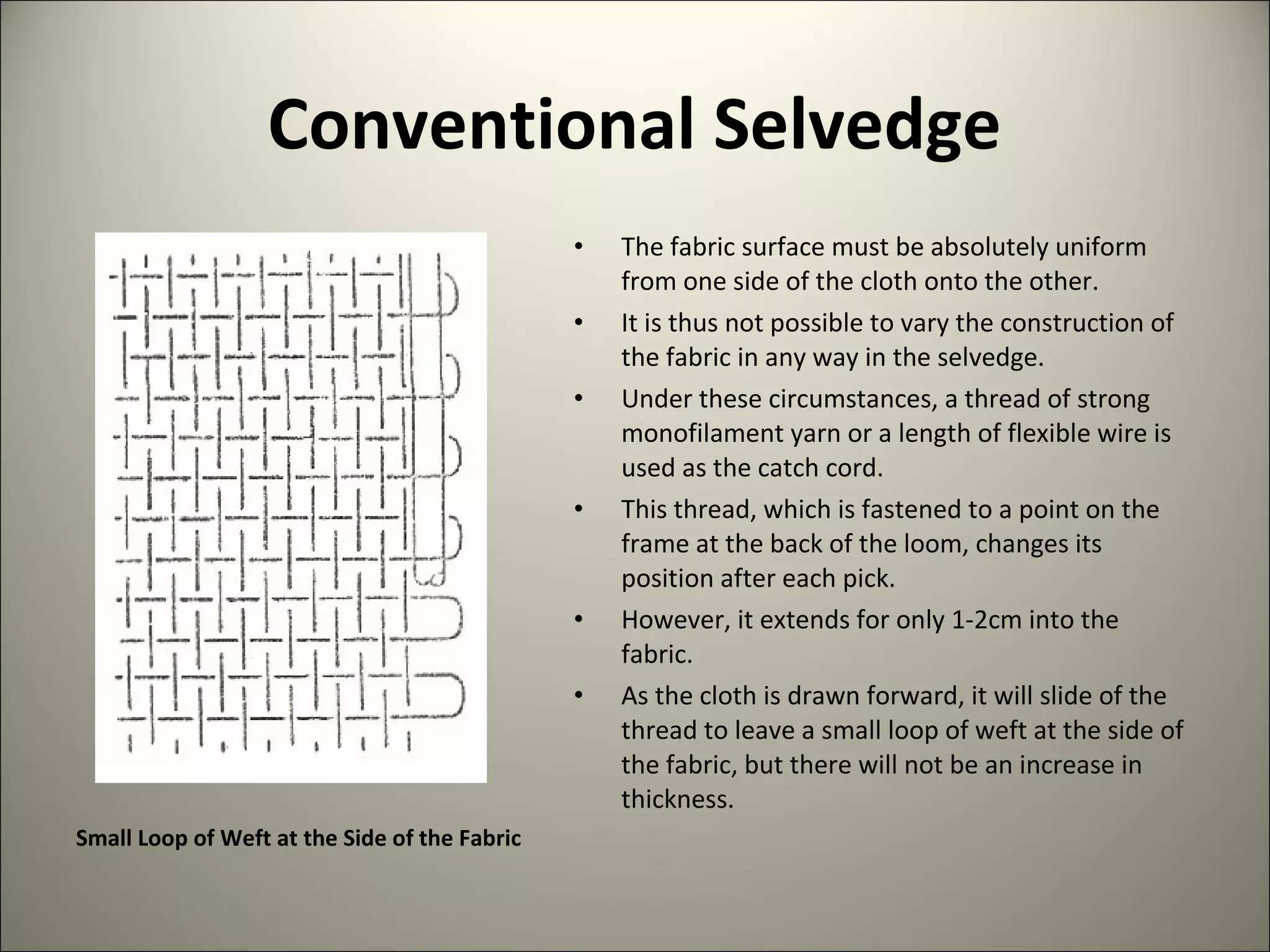 Woven Fabric Design: Selvedge | PPT