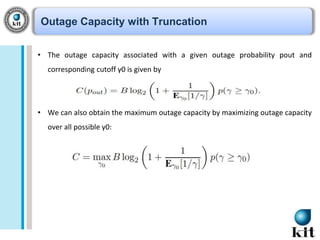 Wireless Channels Capacity | PPTX