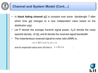 Wireless Channels Capacity | PPTX