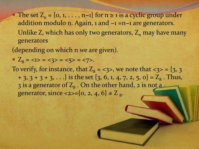 Chapter 4 Cyclic Groups | PPTX | Physics | Science