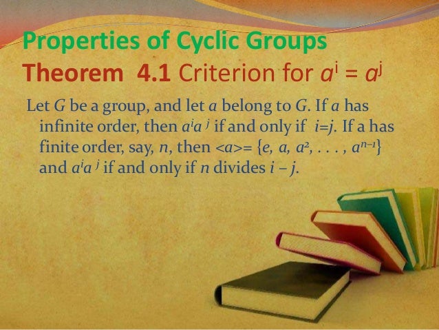 Chapter 4 Cyclic Groups