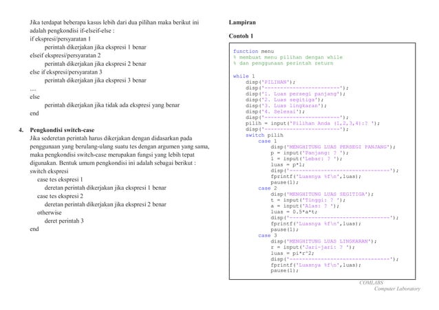 Matlab Tutorial Chapter 4 | PPT