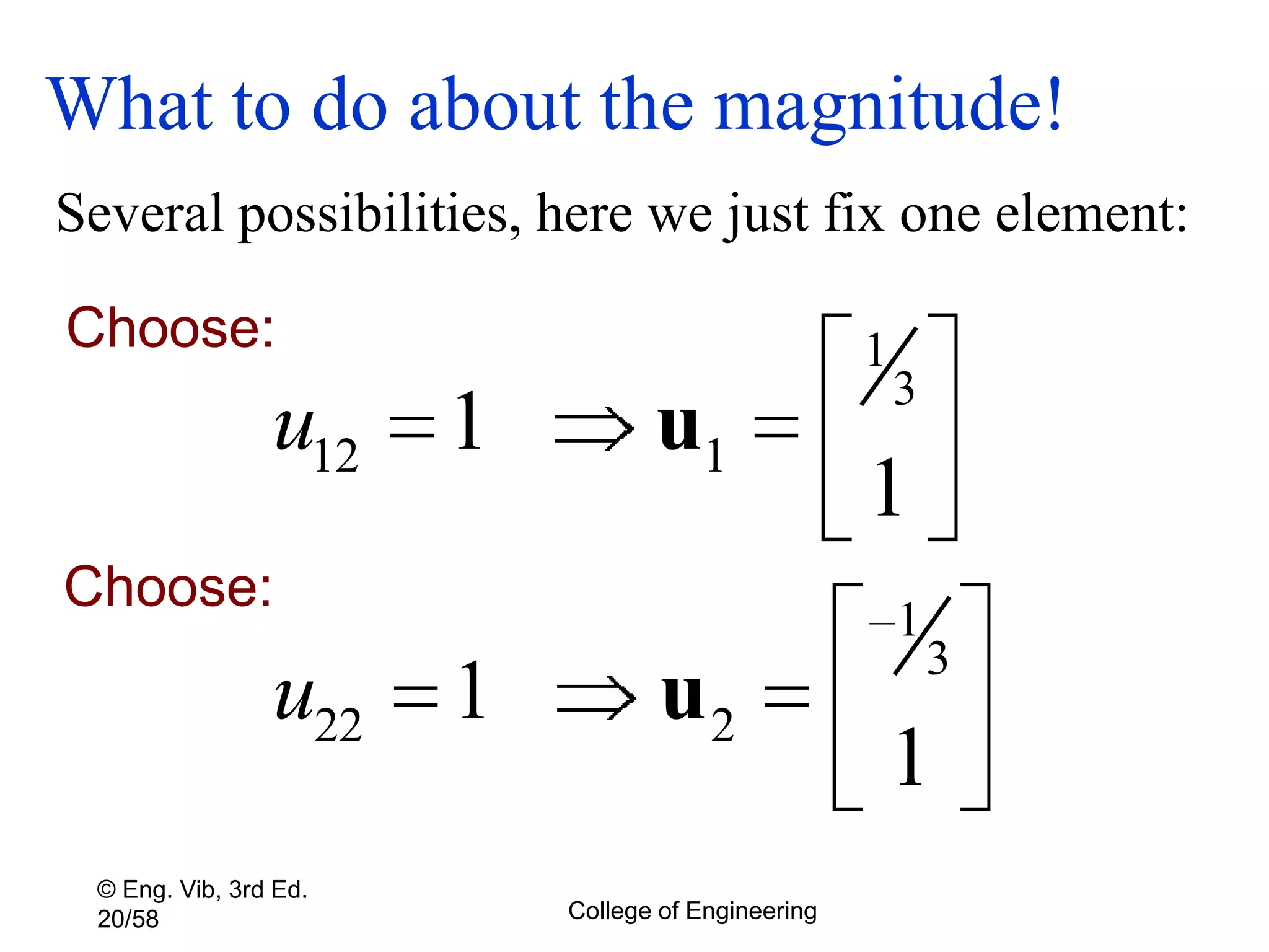 Dynamics of multiple degree of freedom linear systems | PPT