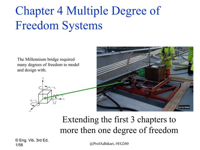 Dynamics of multiple degree of freedom linear systems | PPT