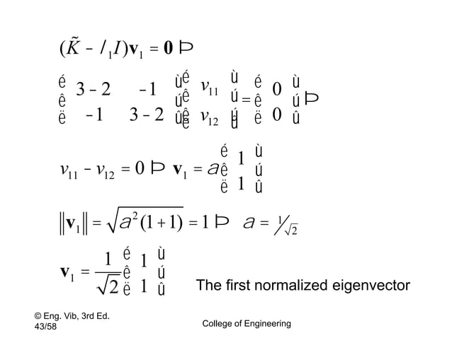Dynamics of multiple degree of freedom linear systems | PPT