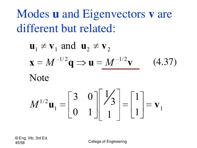 Dynamics of multiple degree of freedom linear systems