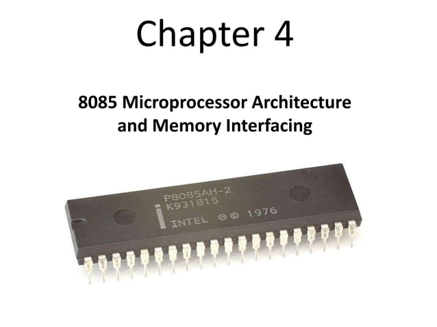 Microprocessor 8085 Chapter 4 | PPS