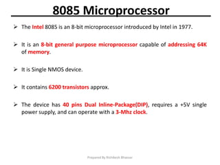 Microprocessor 8085 Chapter 4 | PPS