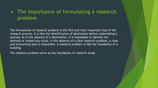 formulating a research problem | PPTX