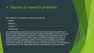 formulating a research problem | PPTX