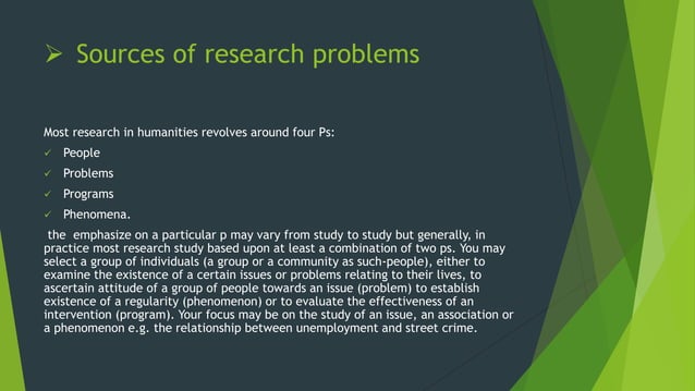 formulating a research problem | PPTX