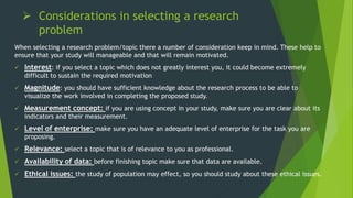 formulating a research problem | PPTX