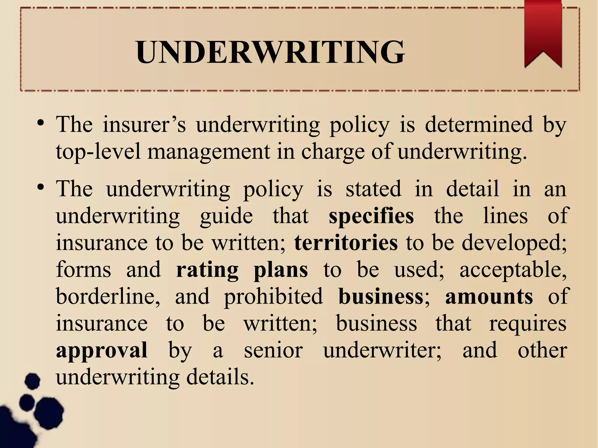 Chapter 4: INSURANCE COMPANY OPERATIONS | PPT