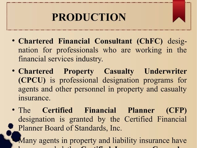 Chapter 4: INSURANCE COMPANY OPERATIONS | PPT