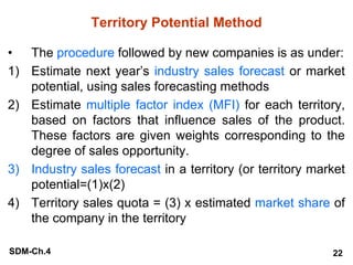 sales territories and quotas | PPTX