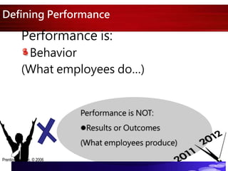 Unit- 4. Defining Performance and choosing Management approach | PPTX