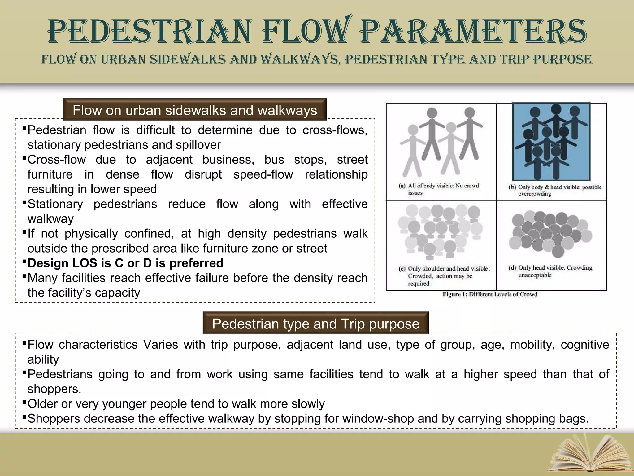 Traffic flow and Capacity (Pedestrian Mode) | PPT