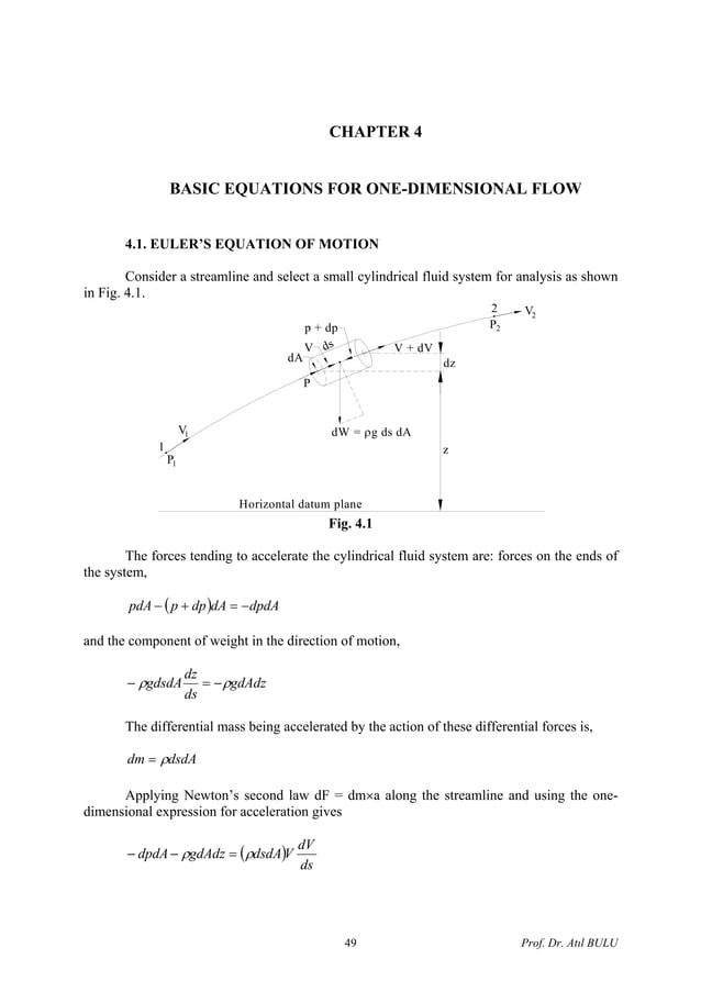 BASIC EQUATIONS FOR ONE-DIMENSIONAL FLOW (Chapter 04) | PDF | Physics | Science