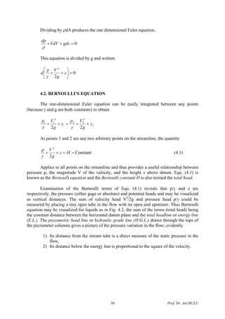 BASIC EQUATIONS FOR ONE-DIMENSIONAL FLOW (Chapter 04) | PDF