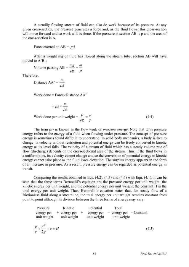 BASIC EQUATIONS FOR ONE-DIMENSIONAL FLOW (Chapter 04) | PDF | Physics ...