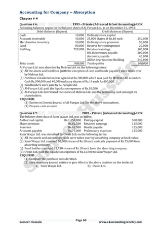Advance Accounting b.com part 2 chapter 4 notes | PDF
