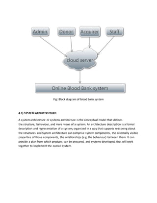 online blood bank system design | DOCX