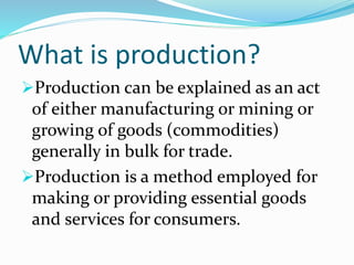 PRODUCTION SYSTEMS | PPT