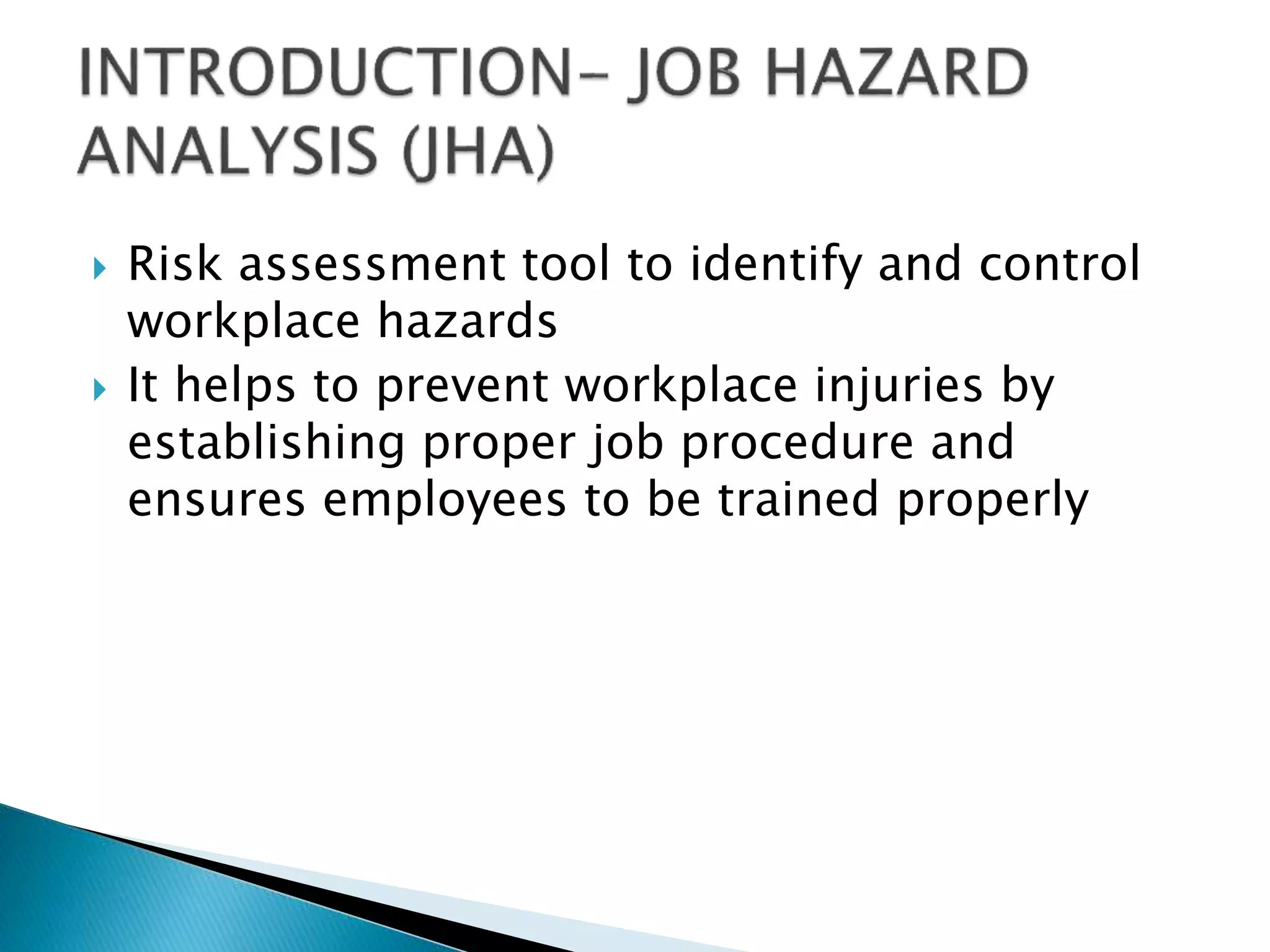 Job Hazard Analysis | PPTX