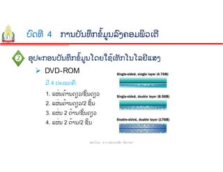 Chapter 4 ລະບົບຄອມພິວເຕີ (Computer System) | PDF