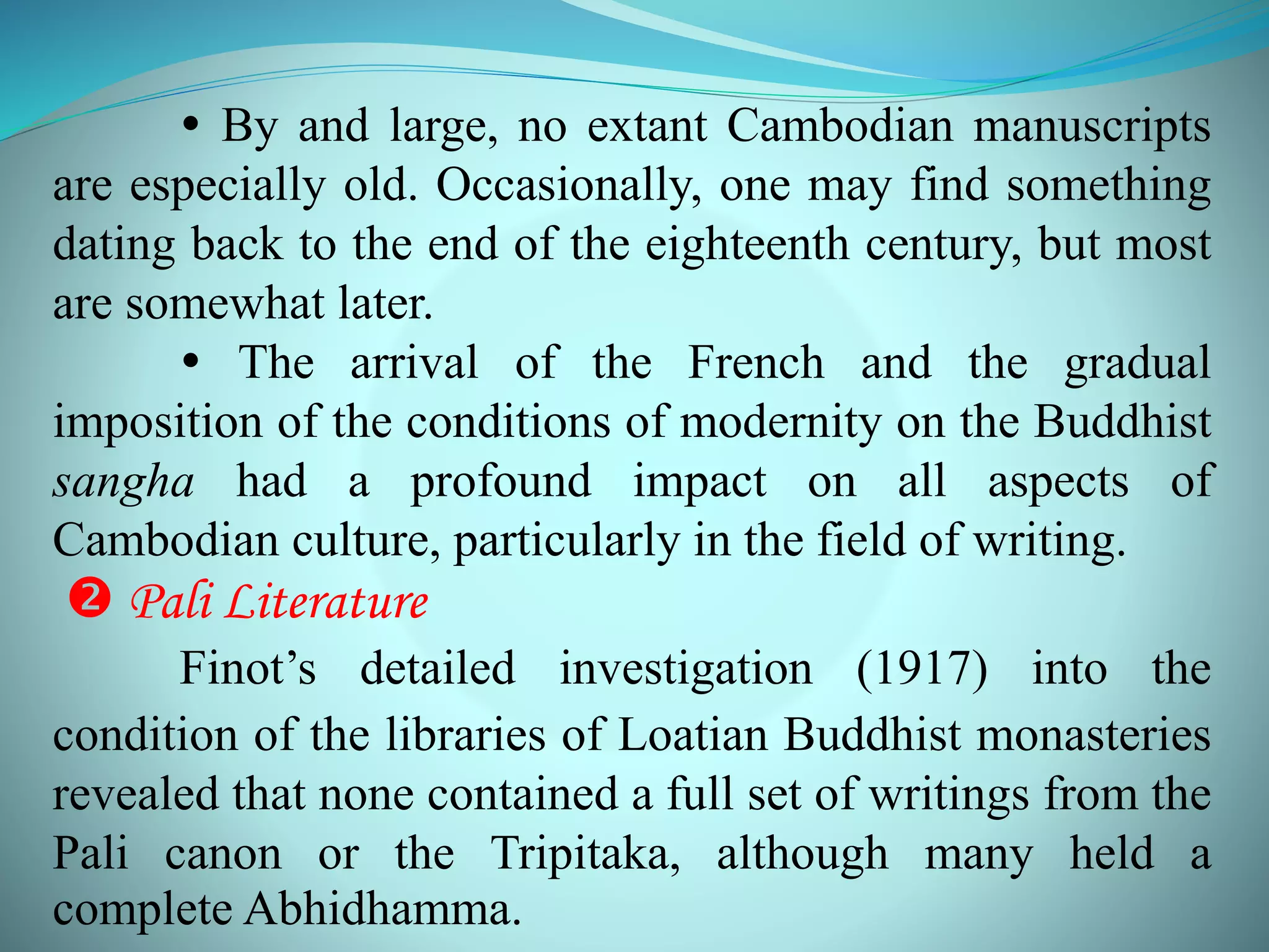 Cambodian Buddhism_Lesson 4_Literary and Cult Traditions | PPTX
