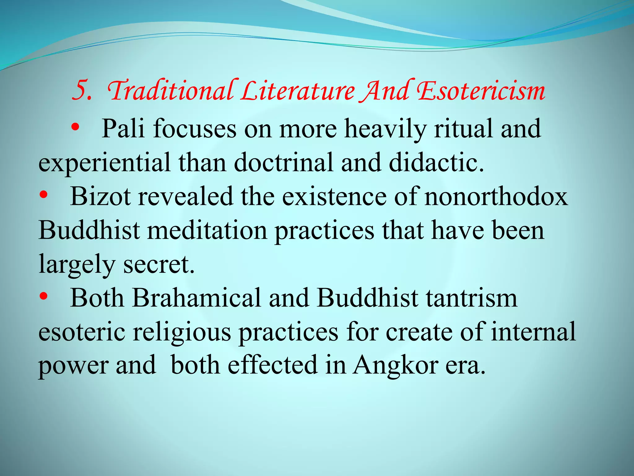 Cambodian Buddhism_Lesson 4_Literary and Cult Traditions | PPTX