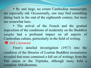 Cambodian Buddhism_Lesson 4_Literary and Cult Traditions | PPTX ...