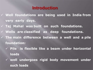 Chapter 4.3 well foundation-final-ppt | PPTX