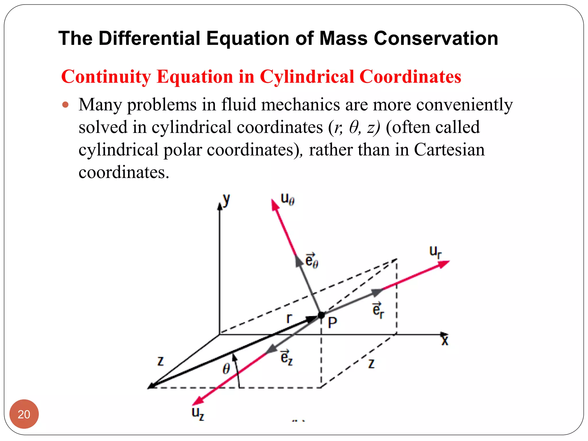 Fluid Mechanics Chapter 4. Differential relations for a fluid flow | PDF