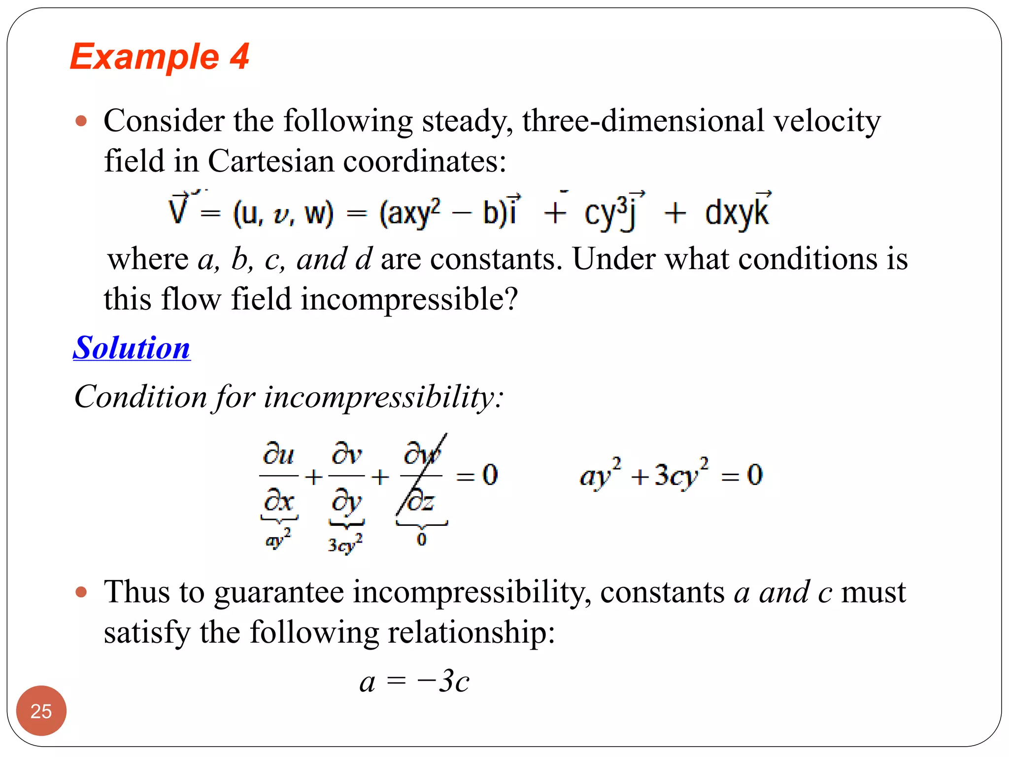 Fluid Mechanics Chapter 4. Differential relations for a fluid flow | PDF | Physics | Science