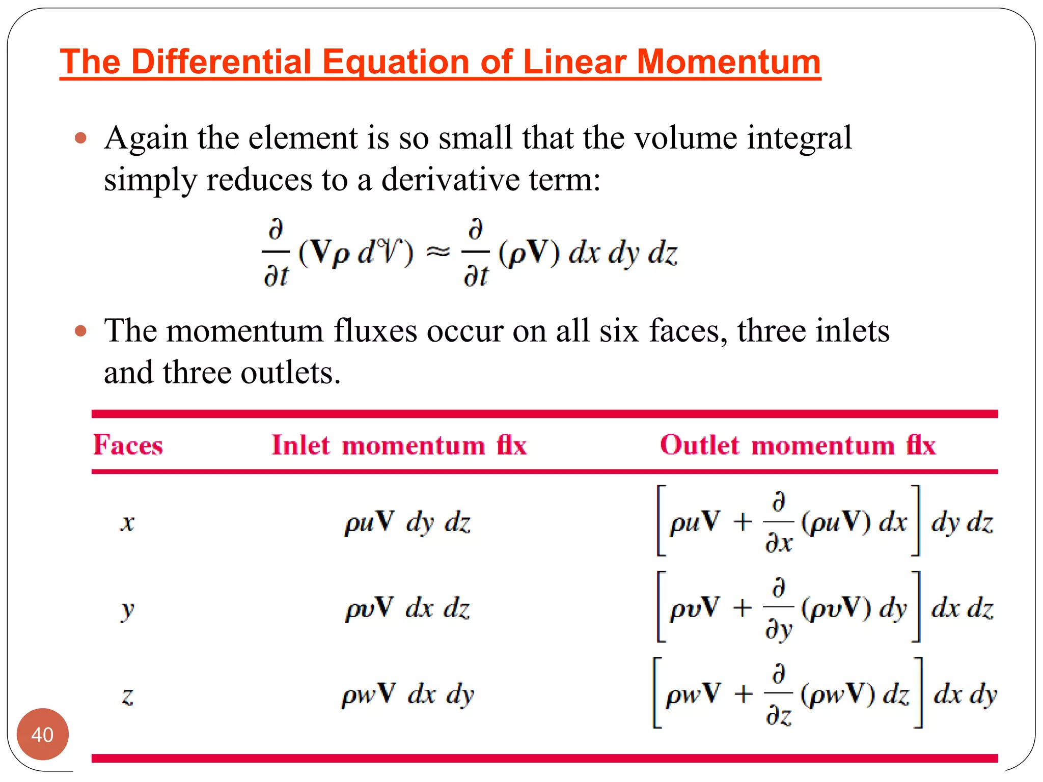 Fluid Mechanics Chapter 4. Differential relations for a fluid flow | PDF | Physics | Science