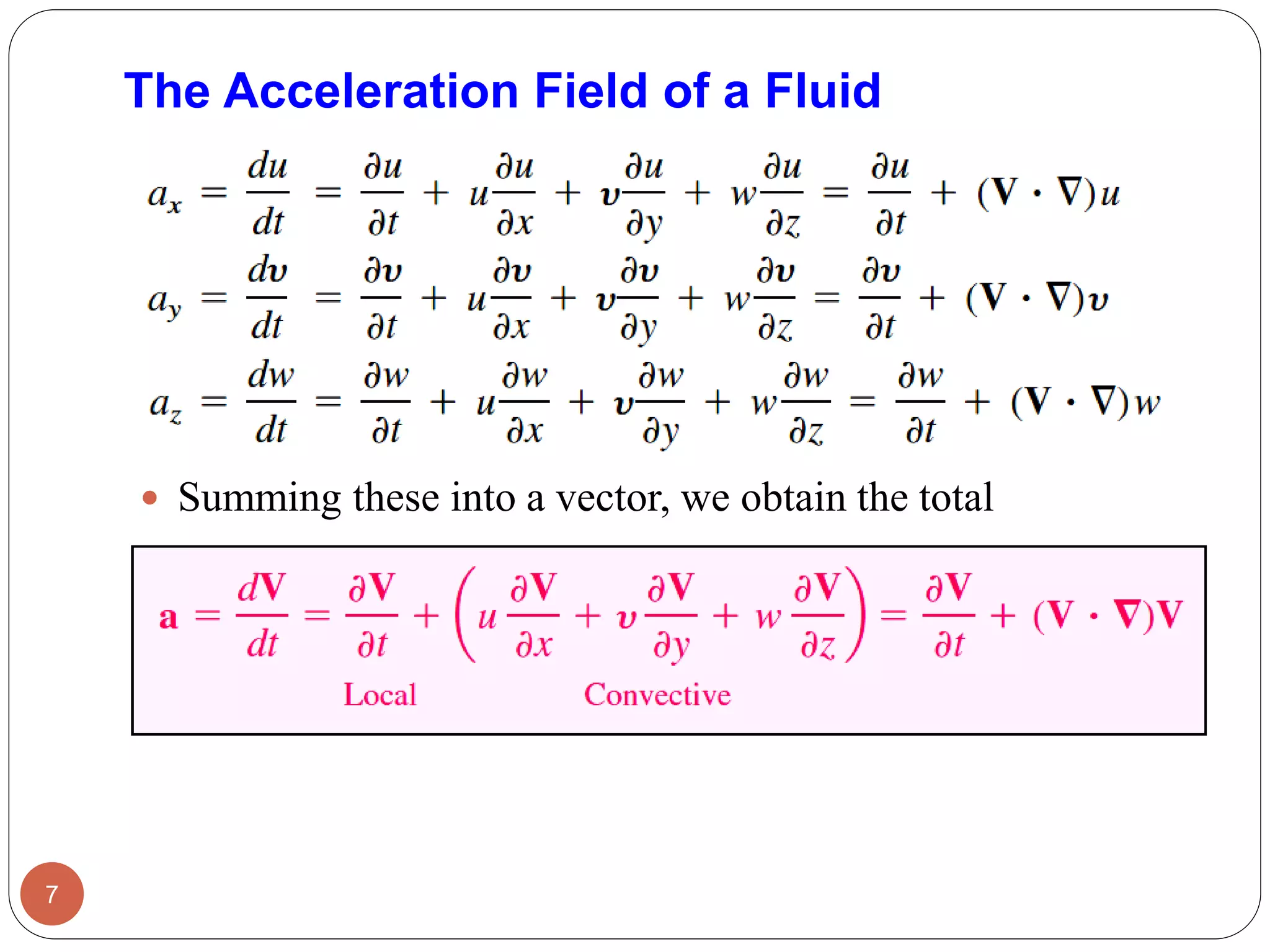 Fluid Mechanics Chapter 4. Differential relations for a fluid flow | PDF | Physics | Science