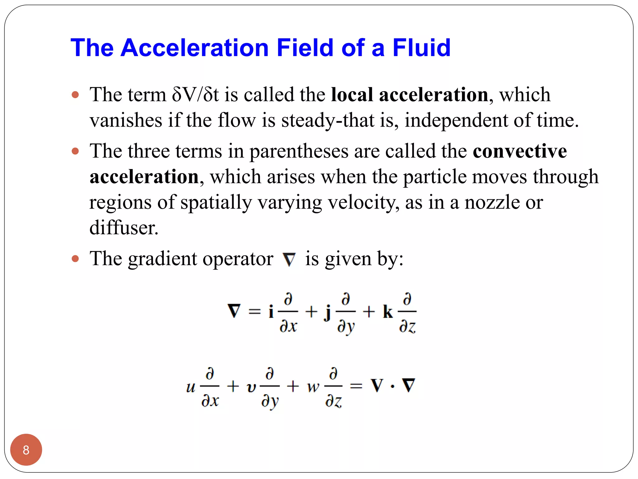Fluid Mechanics Chapter 4. Differential relations for a fluid flow | PDF