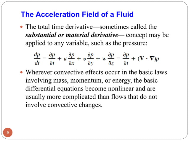 Fluid Mechanics Chapter 4. Differential relations for a fluid flow | PDF | Physics | Science