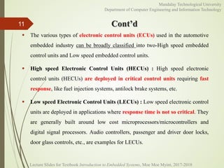 Chapter 4 Embedded System: Application and Domain Specific | PPTX