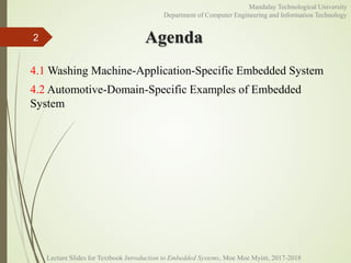 Chapter 4 Embedded System: Application and Domain Specific | PPTX