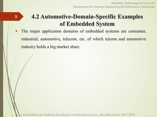 Chapter 4 Embedded System: Application and Domain Specific | PPTX