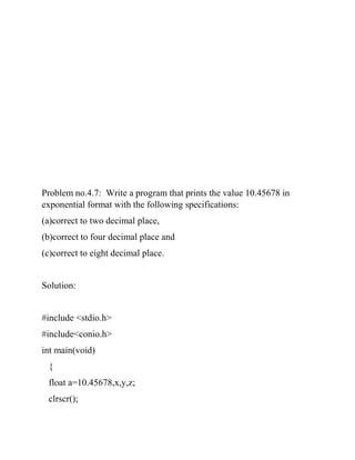 Chapter 4 : Balagurusamy Programming ANSI in C | PDF